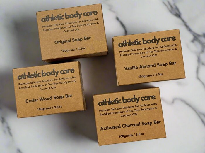 Athletic Body Care Soap Bar 4 Pack – Natural, Athlete-Safe Skin ...