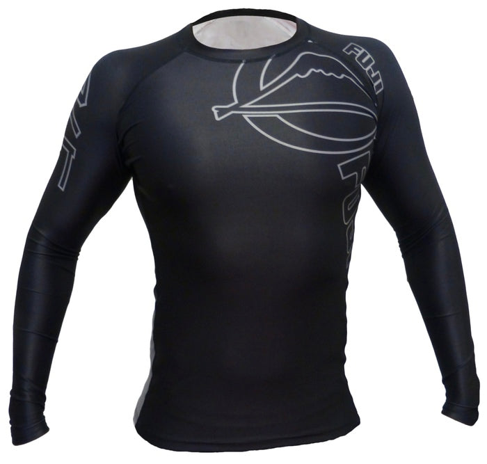 Fuji Black Inverted Long Sleeve Rash Guard | Maximum Sport