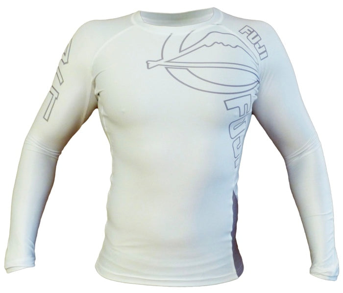 Fuji White Inverted Long Sleeve Rash Guard